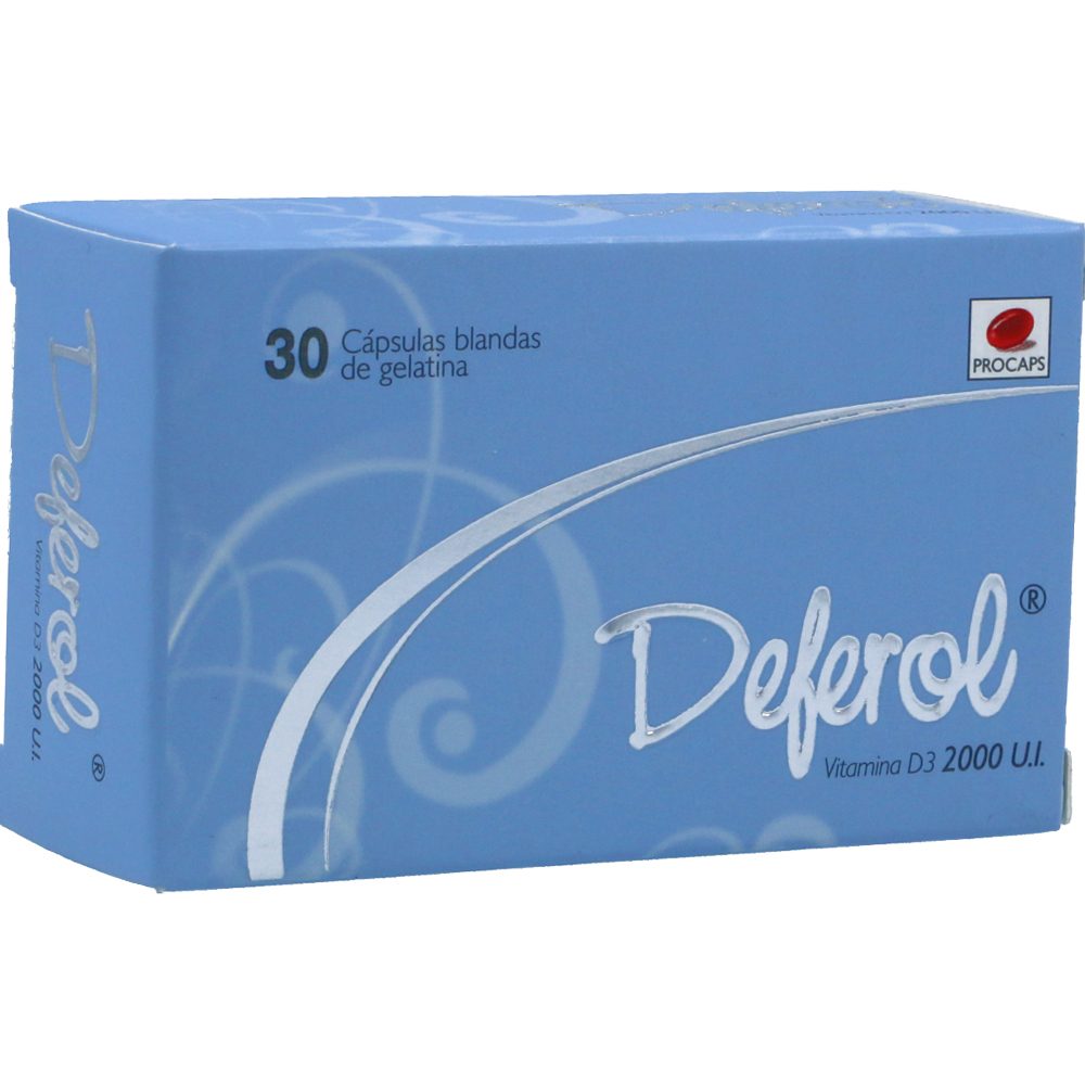Deferol Cápsulas Blandas Vitamina D3 2000Ui Caja X 30 | Los expertos en ...