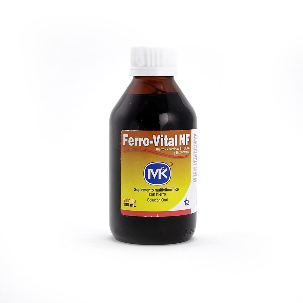 Ferrovital Nf Solución Oral Vainilla Frasco X 180Ml | Los expertos en ...