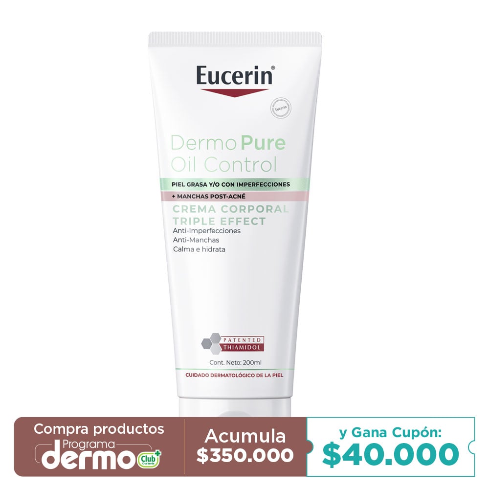 Crema Corporal Eucerin Dermo Pure Oil Control Triple Effect Tubo X ...