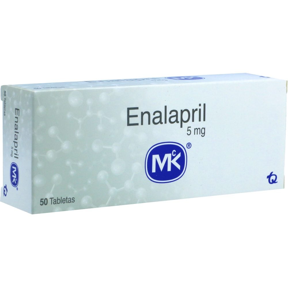 Enalapril 5 mg · 50 Tabletas | Cruz Verde