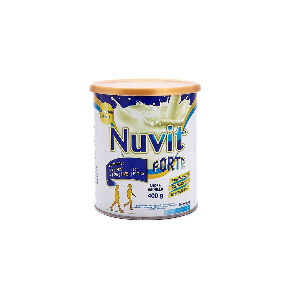 Nuvit Forte Vainilla Tarro X 400Gr | Los expertos en ahorro Cruz Verde ...