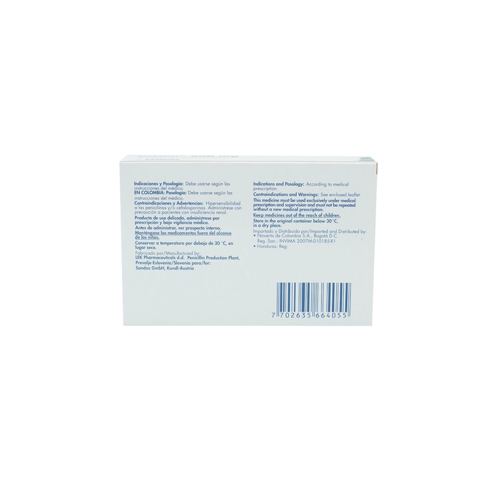 Curam 500Mg Tableta Recubierta Caja X 14 | Los expertos en ahorro Cruz ...