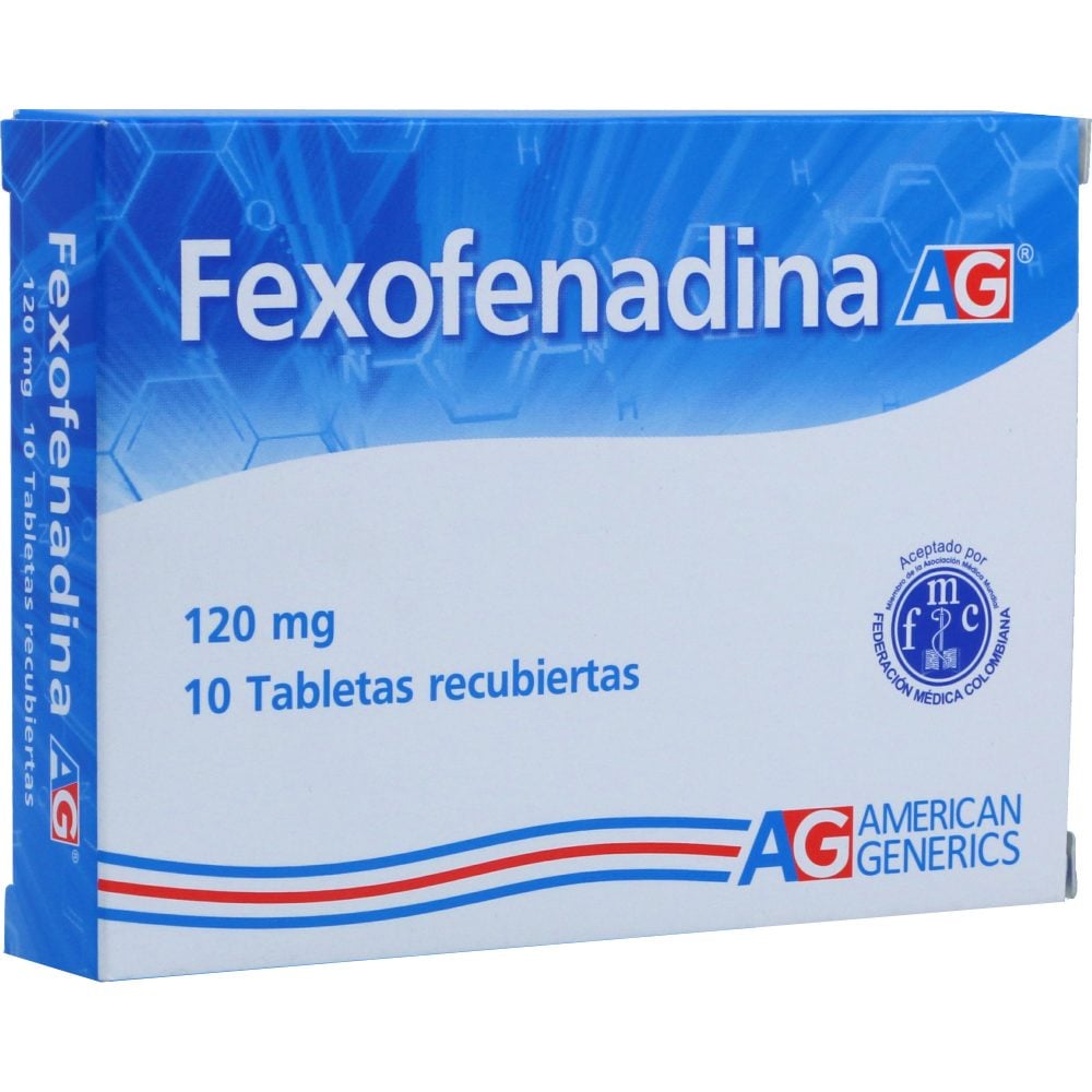 Fexofenadina 120 Mg Tabletas Recubiertas Caja X 10 | Cruz Verde