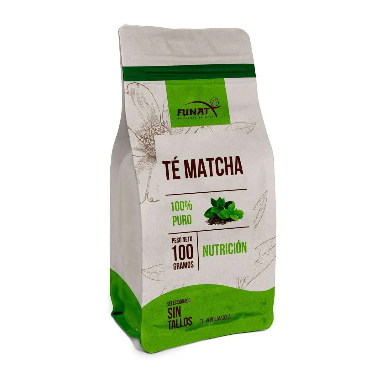 Te Verde Matcha Funat Sin Tallos Bolsa X 100Gramos | Cruz Verde