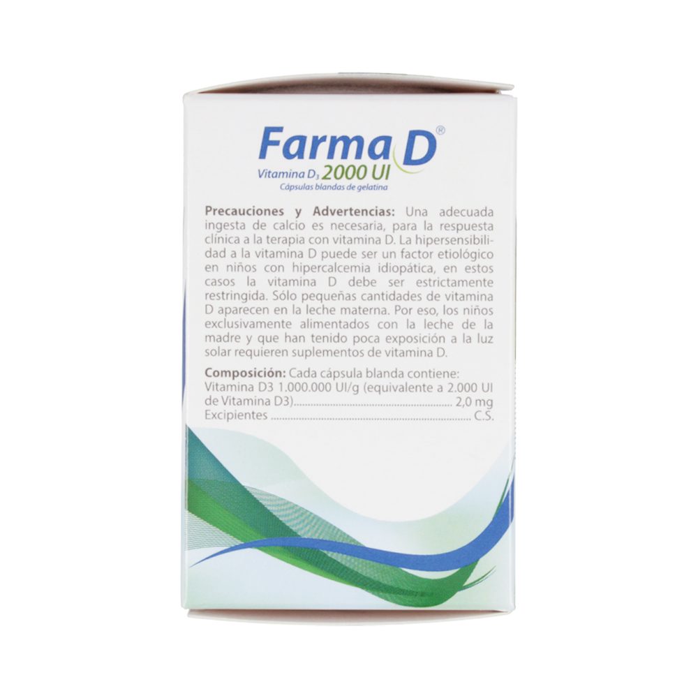 Farma D 2000Ui Cápsula Blanda Frasco X 60 | Los expertos en ahorro Cruz Verde Colombia