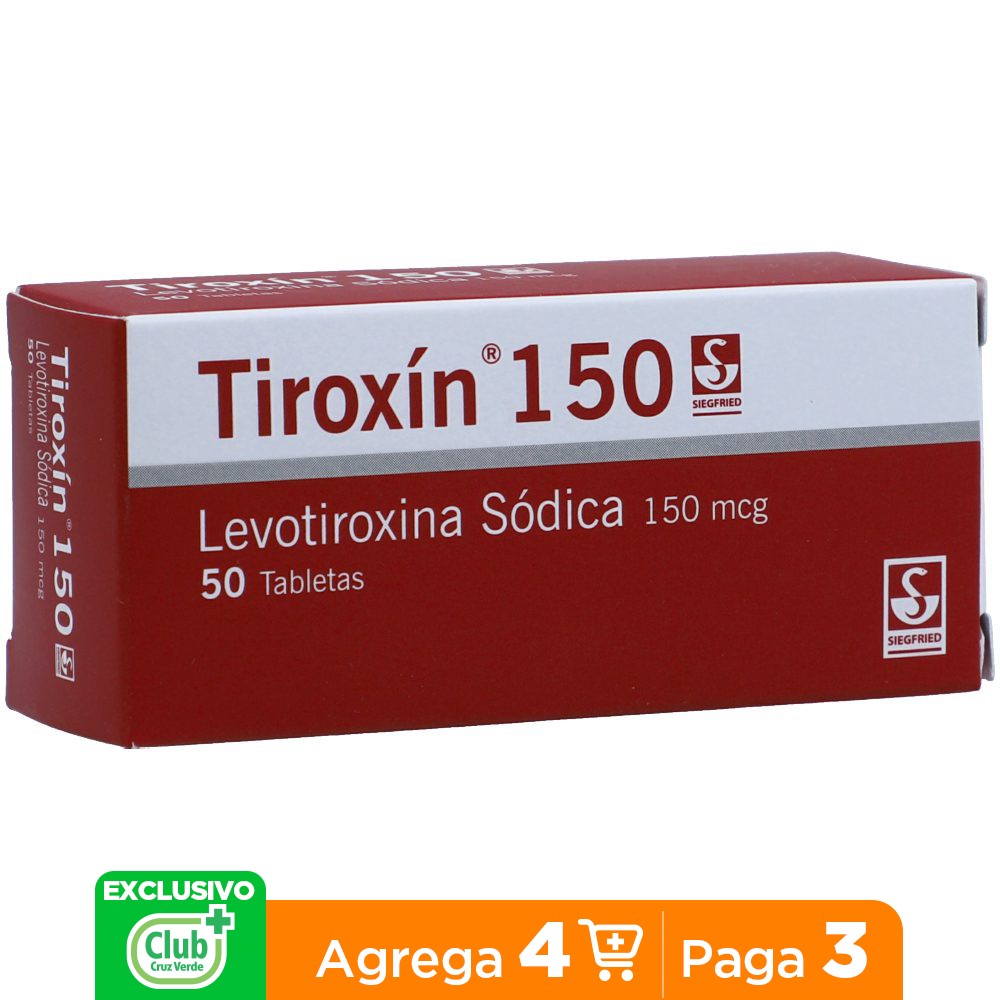 Tiroxin 150Mcg Caja X 50 Tabletas