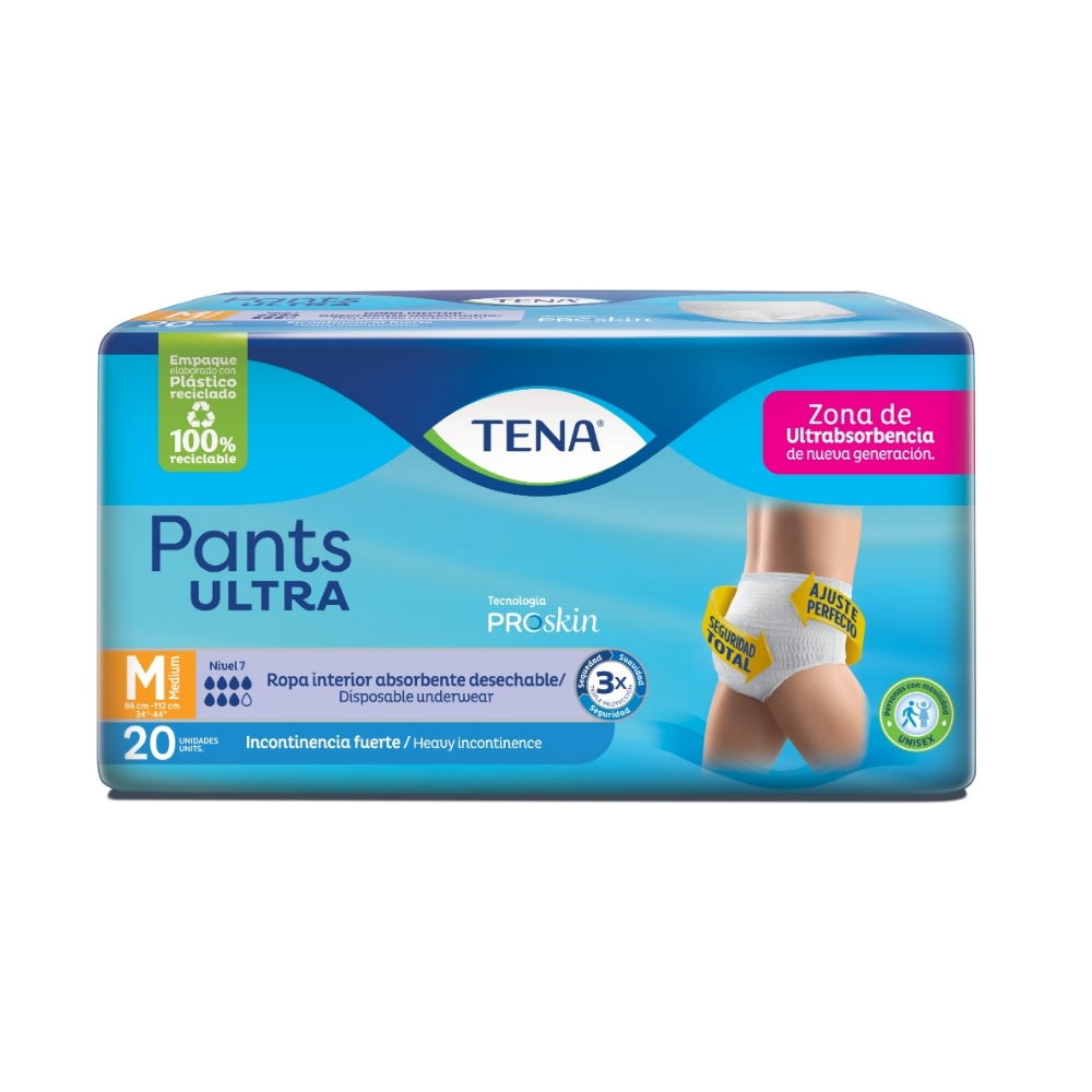 Pants Ultra Incontinencia Fuerte Medium (M) Paquete X 20 | Cruz Verde