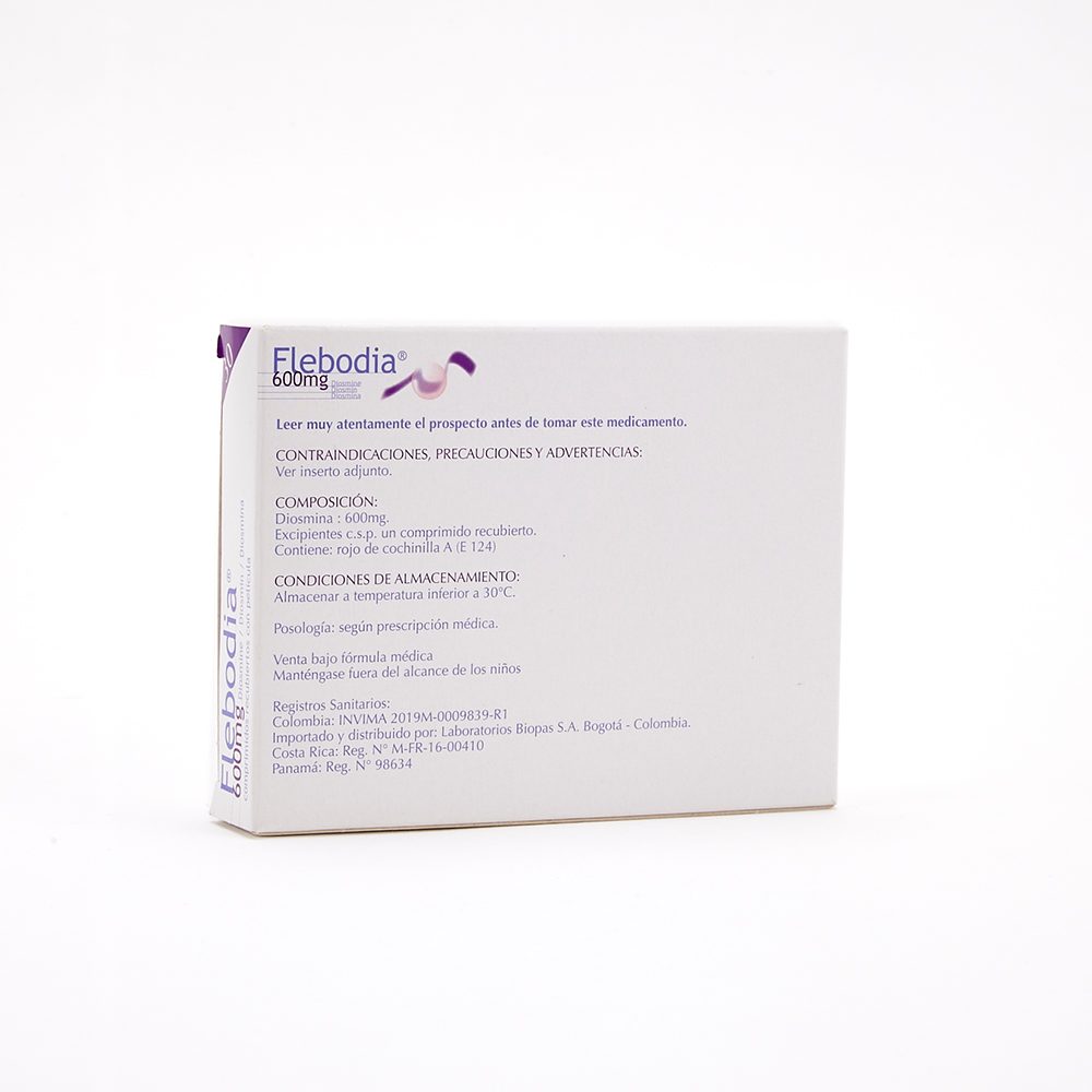 Flebodia 600Mg Caja X 30 Tabletas Recubiertas | Los expertos en ahorro ...