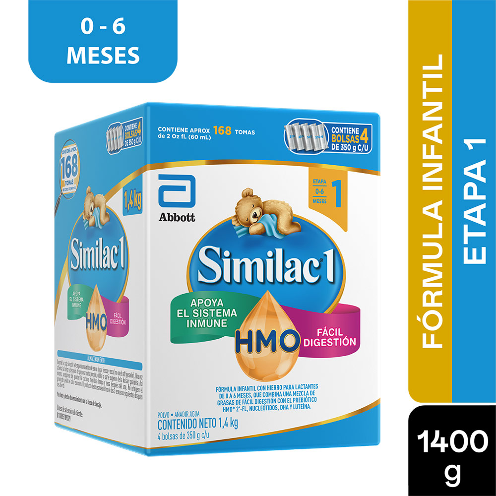 Formula Infantil Similac 1 HMO Polvo 1400 gr | Los expertos en ahorro ...