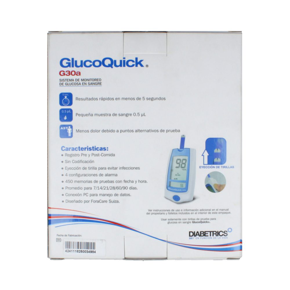 GlucoQuick Ref G30A | Los expertos en ahorro Cruz Verde Colombia