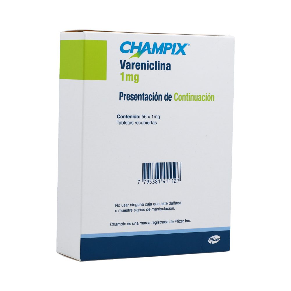 Champix 1Mg Caja X 56 Tabletas Cubierta EntErica | Los expertos en ...