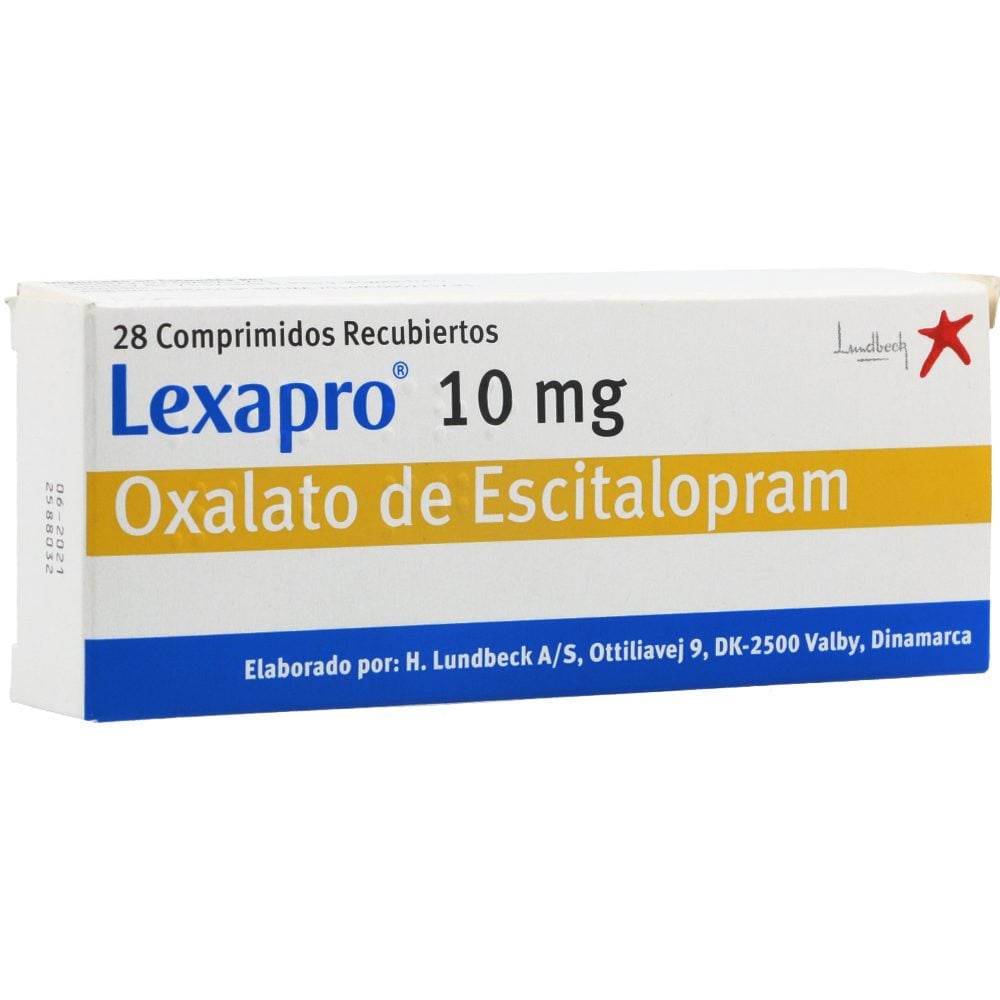 Lexapro 10 mg · 28 Tabletas Recubiertas | Cruz Verde