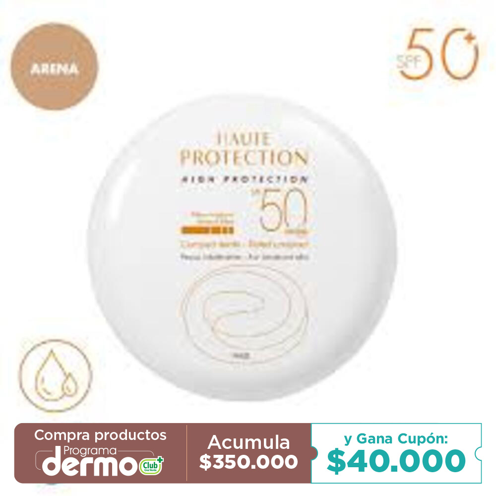 Compacto Haute Protection Avene Spf50+ Color Arena Caja X 10Gr | Cruz Verde