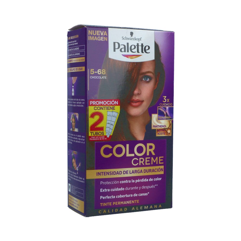 Palette Color Creme Caja X 2 Tubos Chocolate | Cruz Verde