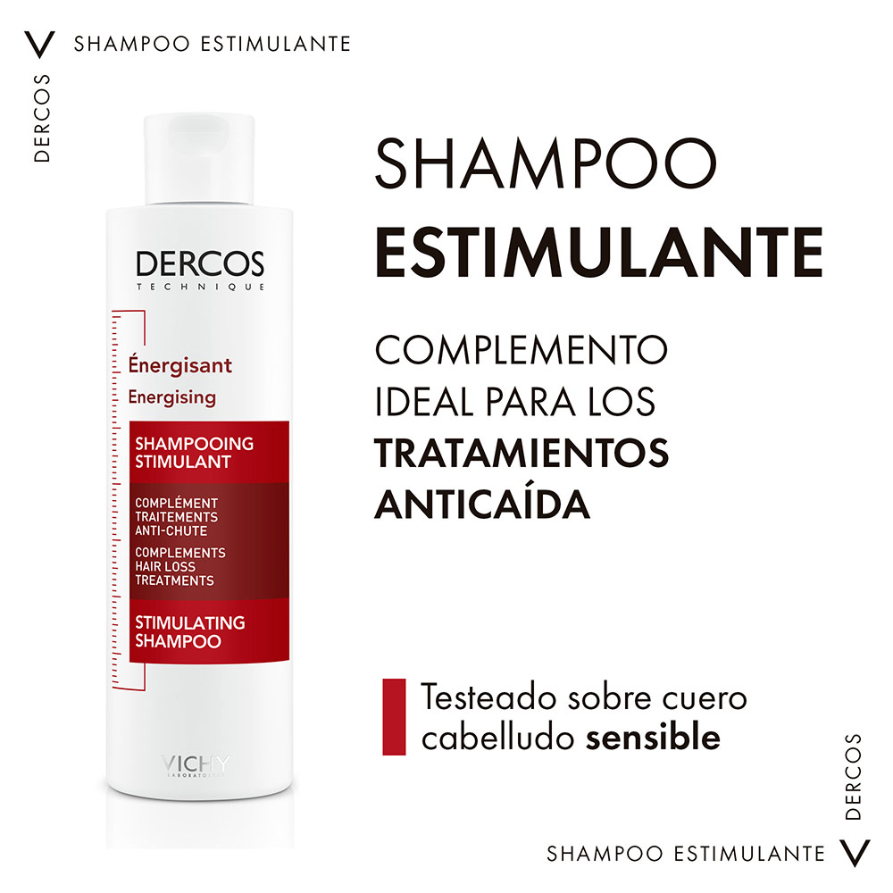 Shampoo Estimulante Dercos Vichy Energizante Frasco X 200Ml | Los ...