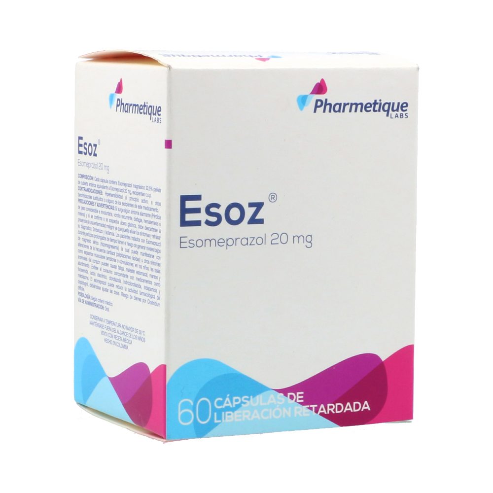 Esoz Cápsulas De Liberaciòn Retardada 20Mg Caja X 60 | Los expertos en ...