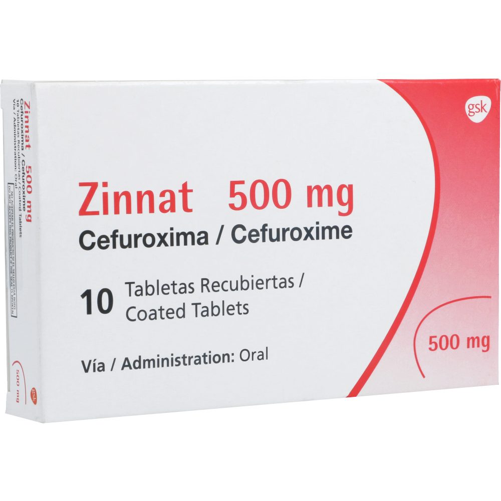 Zinnat Tabletas Recubiertas 500Mg Caja X 10 | Cruz Verde