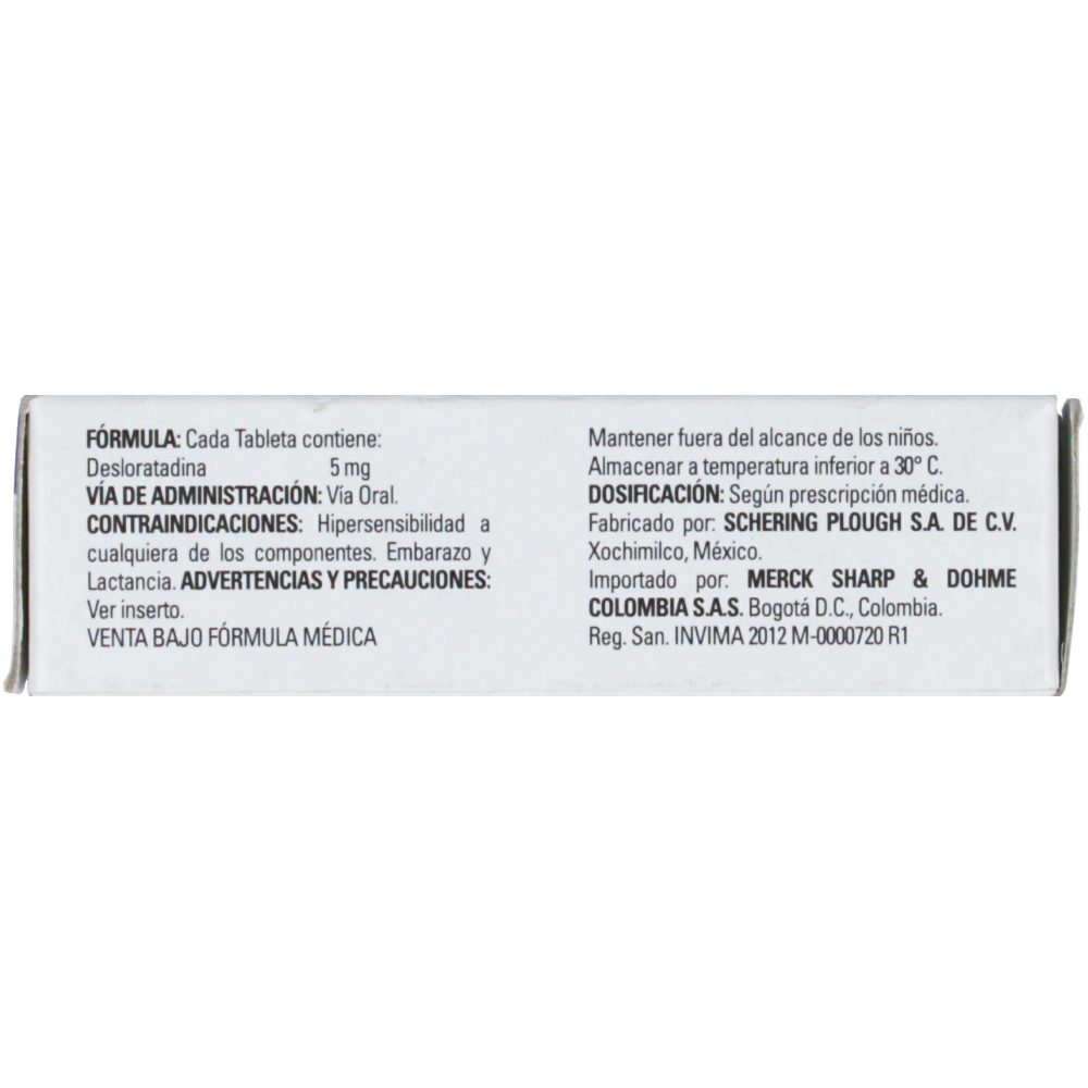 Desalex 5Mg Caja X 30 Tabletas | Los expertos en ahorro Cruz Verde Colombia