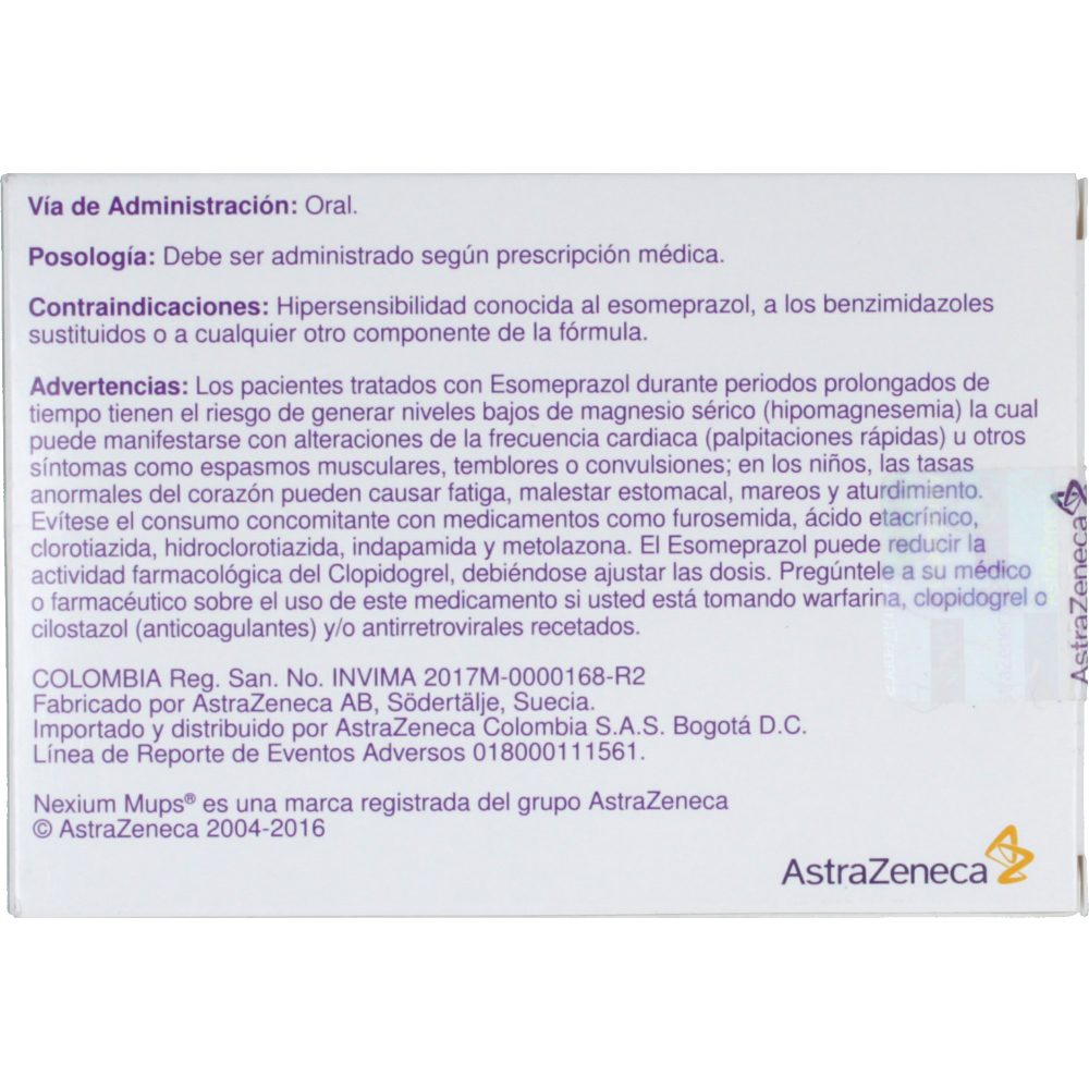 Nexium Mups 40Mg Caja X 14 Tabletas | Los expertos en ahorro Cruz Verde ...