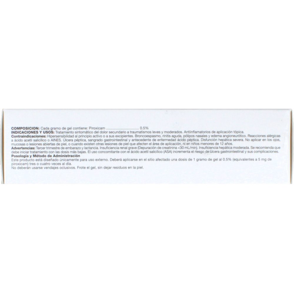 Feldene 0,50% Gel Tubo X 30 Gr | Los expertos en ahorro Cruz Verde Colombia