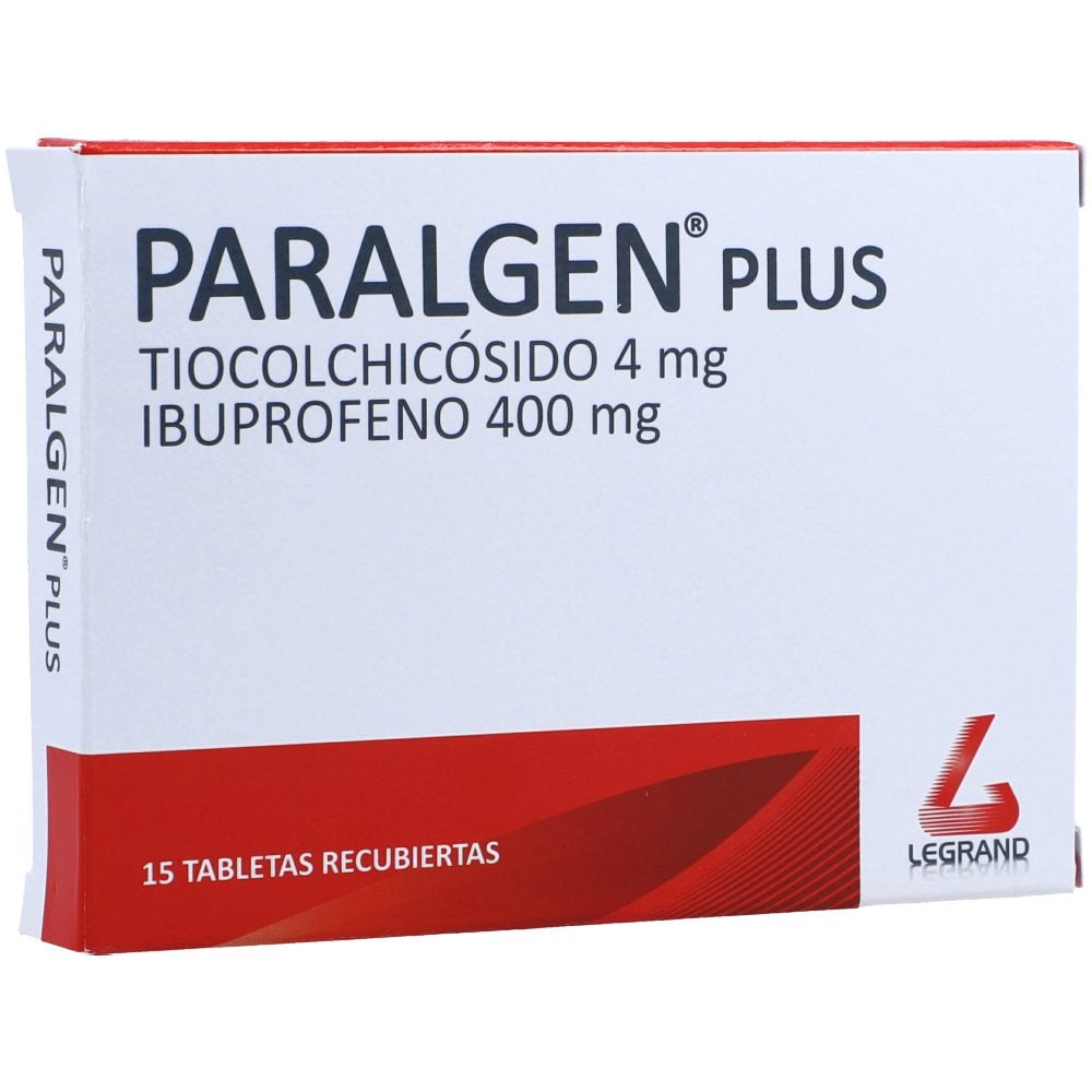 Paralgen Plus (4+400)Mg Caja X 15 Tabletas Recubiertas | Cruz Verde