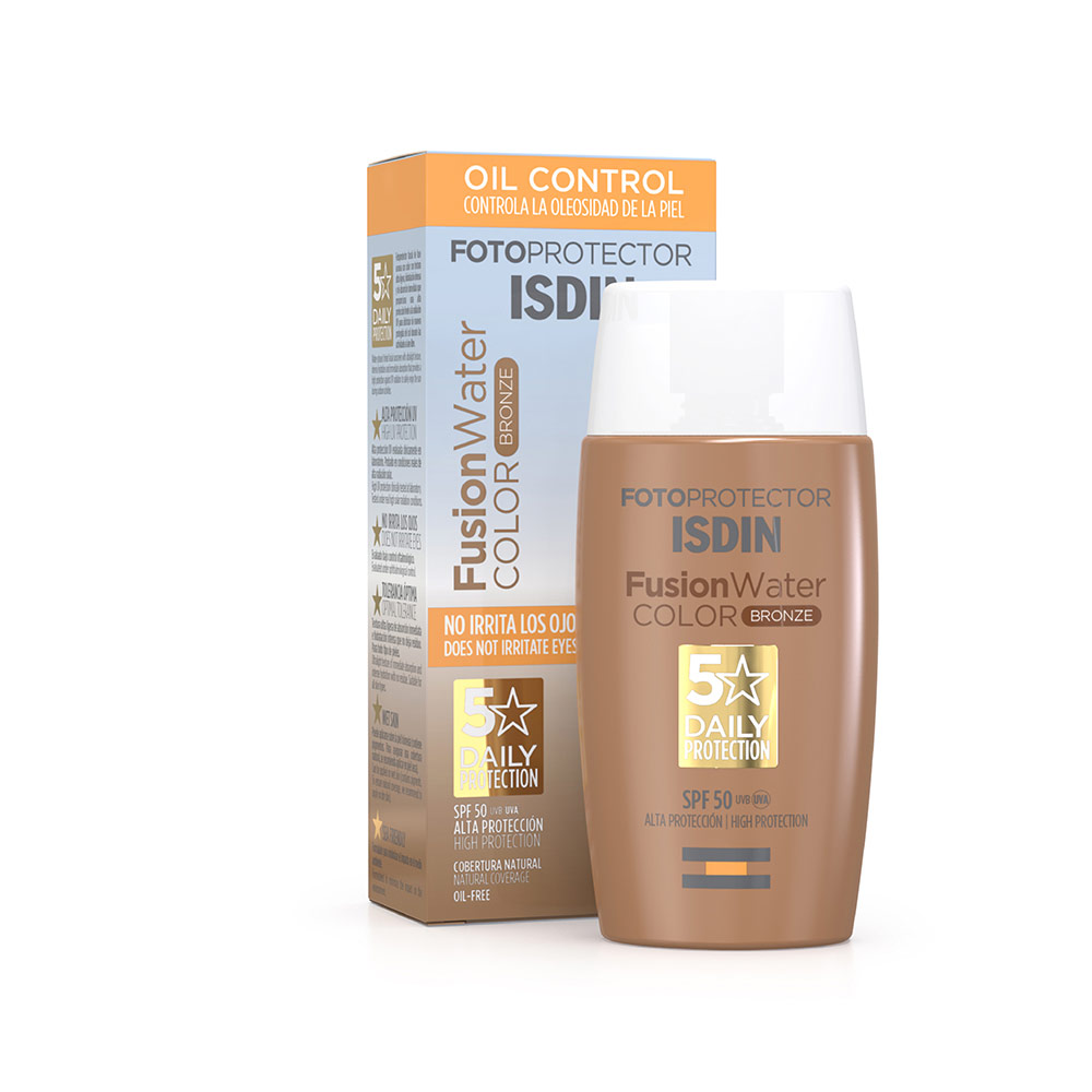 Fotoprotector Isdin Fusion Water Color Bronze Spf50 Frasco X 50Ml ...