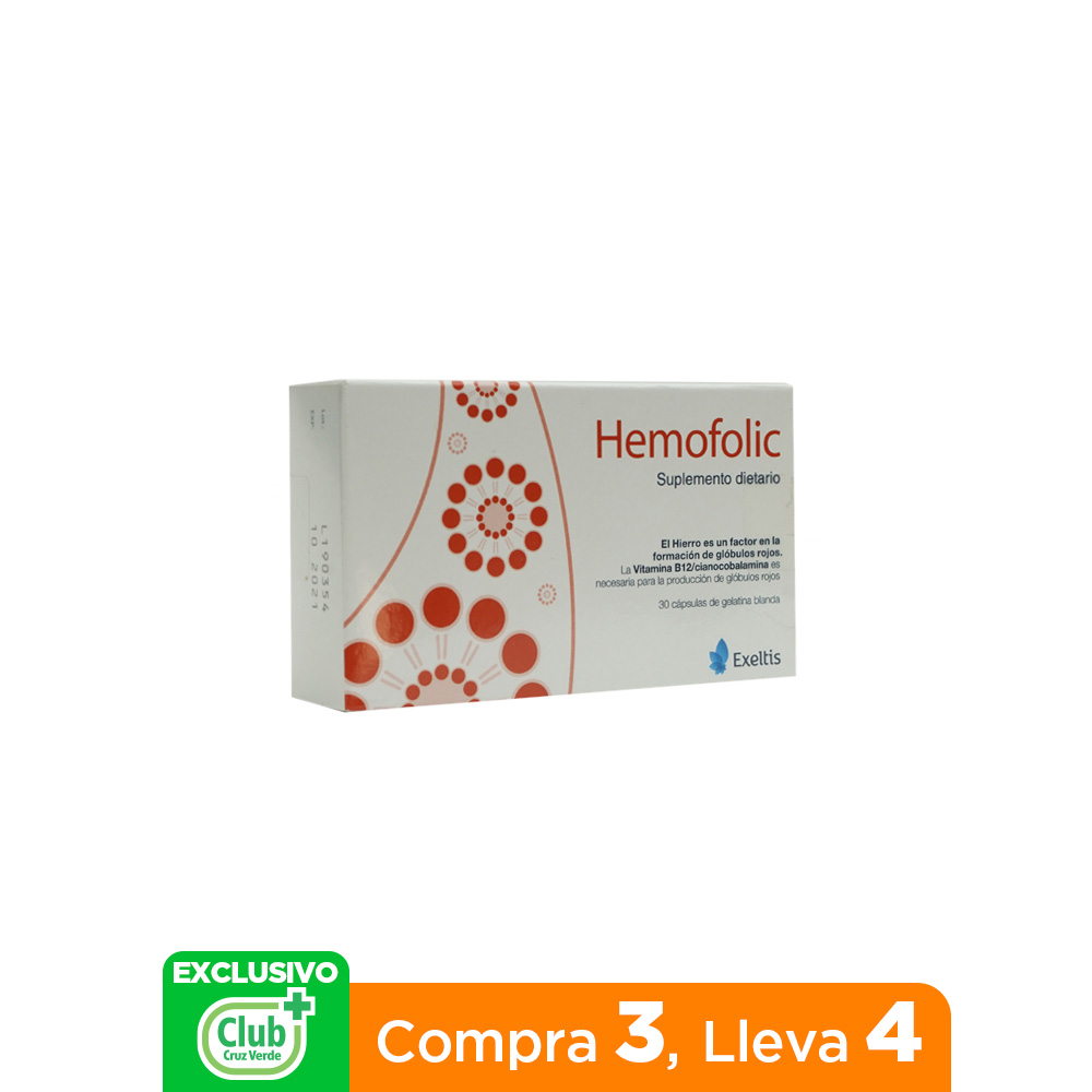 Hemofolic Cápsulas Blandas Caja X 30 | Los expertos en ahorro Cruz ...
