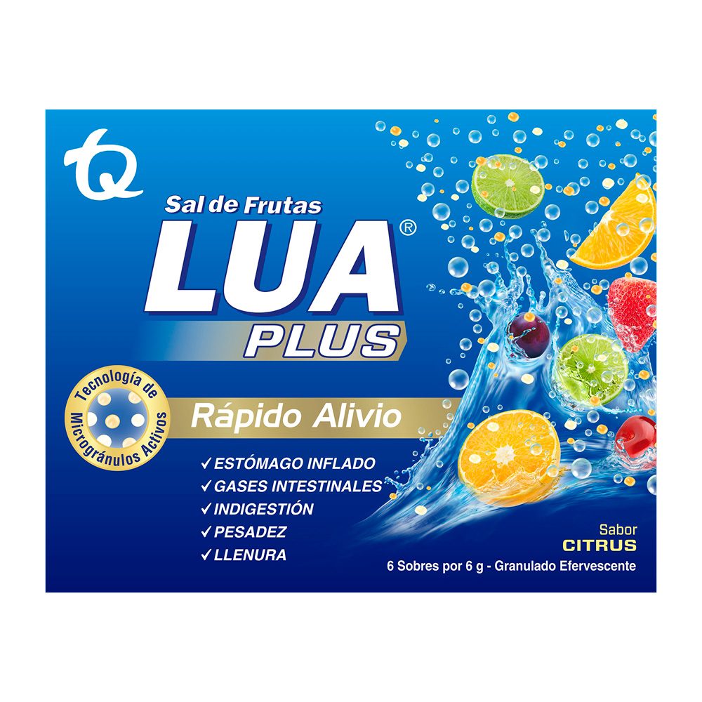 Sal De Frutas Lua Plus /Sobre Granulado Efervecente Caja X 6 Sobres X 6 ...
