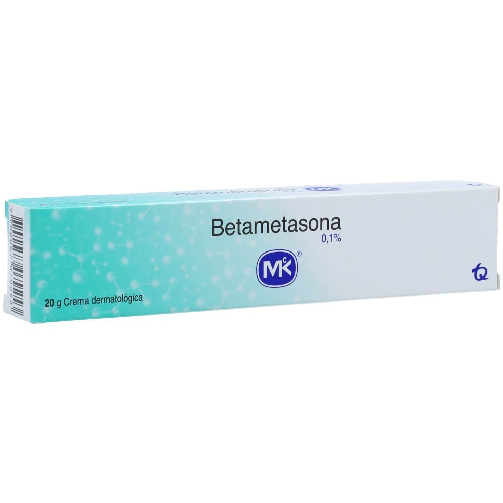 Betametasona 0.1% Crema Tópica Tubo X 20G