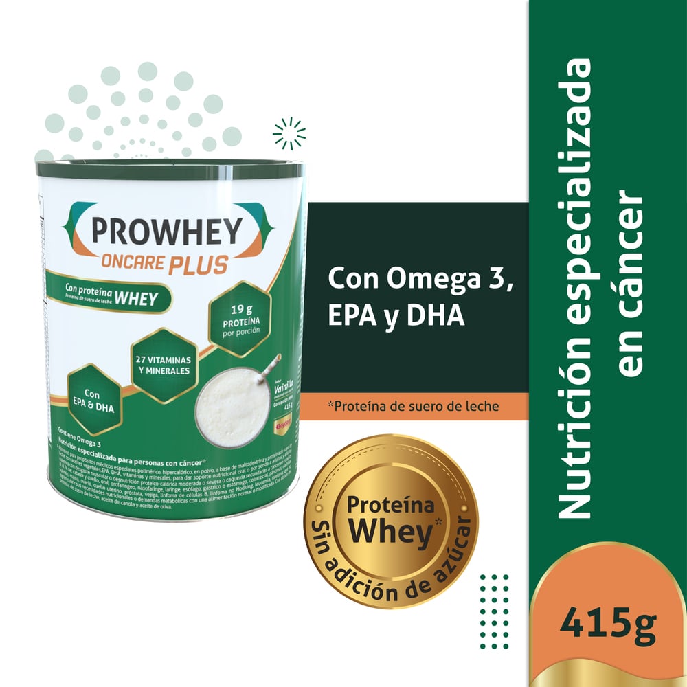 Prowhey Oncare Plus Con Proteina Whey Epa & Dha Lata X 415Gr Vainilla ...