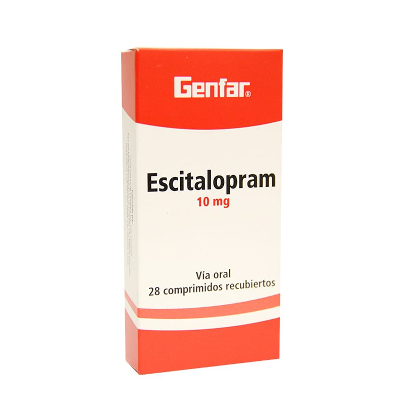 Escitalopram 10 mg · 28 Tabletas Recubiertas | Cruz Verde