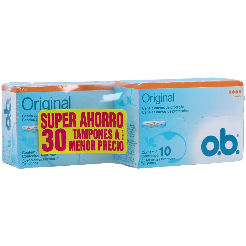 Promo Tampon 10+20Und Ob Paquete Original | Los expertos en ahorro Cruz ...
