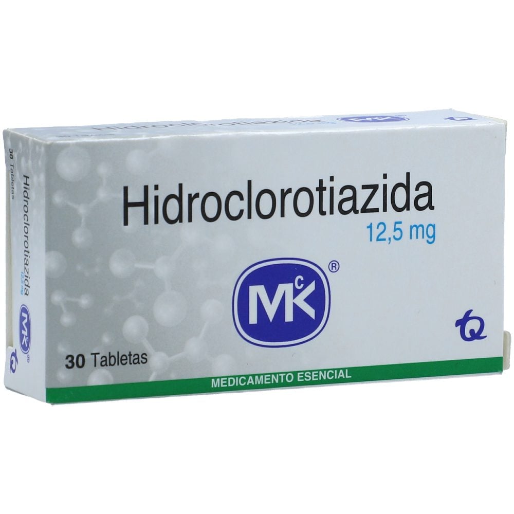 Hidroclorotiazida 12.5 mg · 30 Tabletas | Cruz Verde