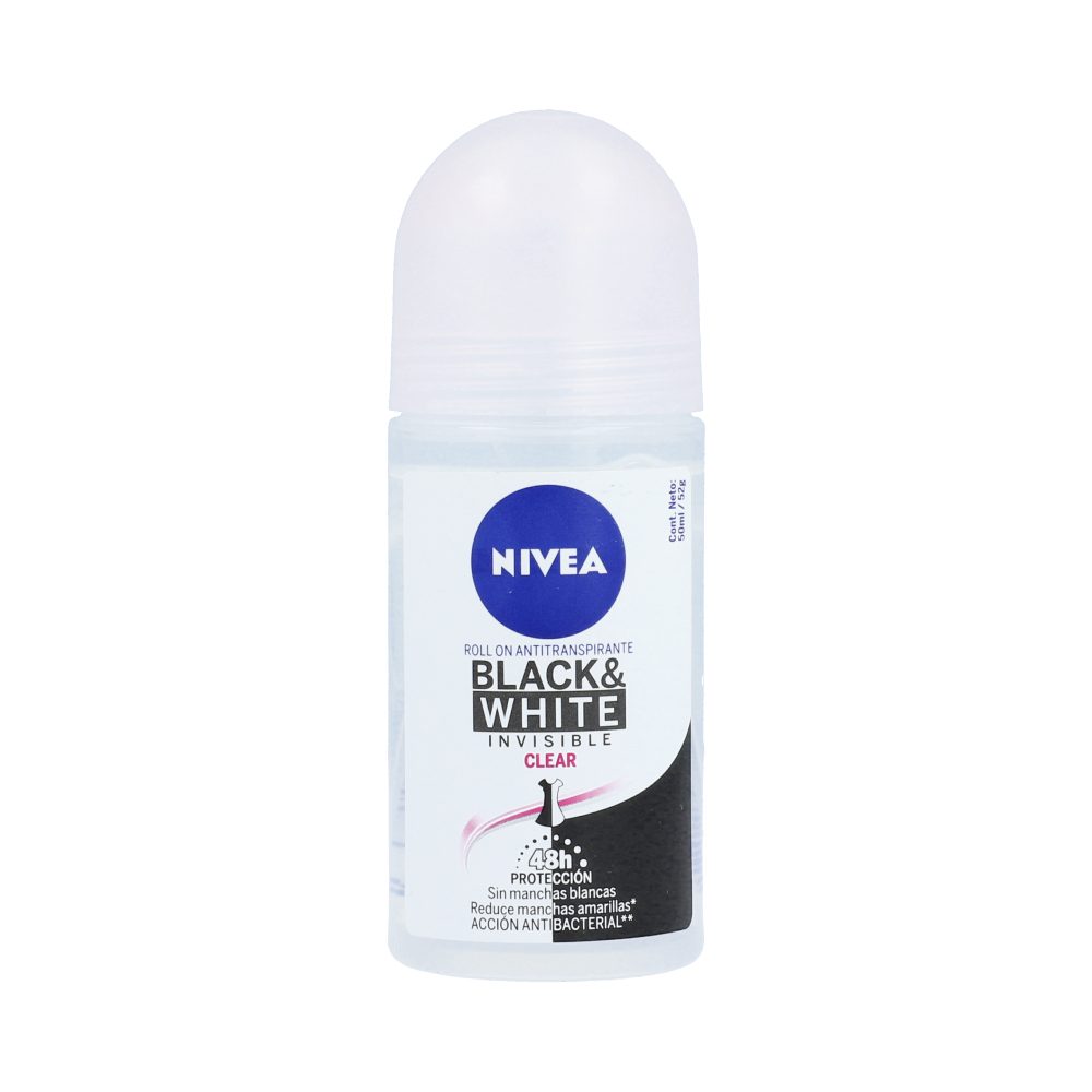 Nivea Invisible Black & White Clear Roll-On Antitranspirante Mujer ...