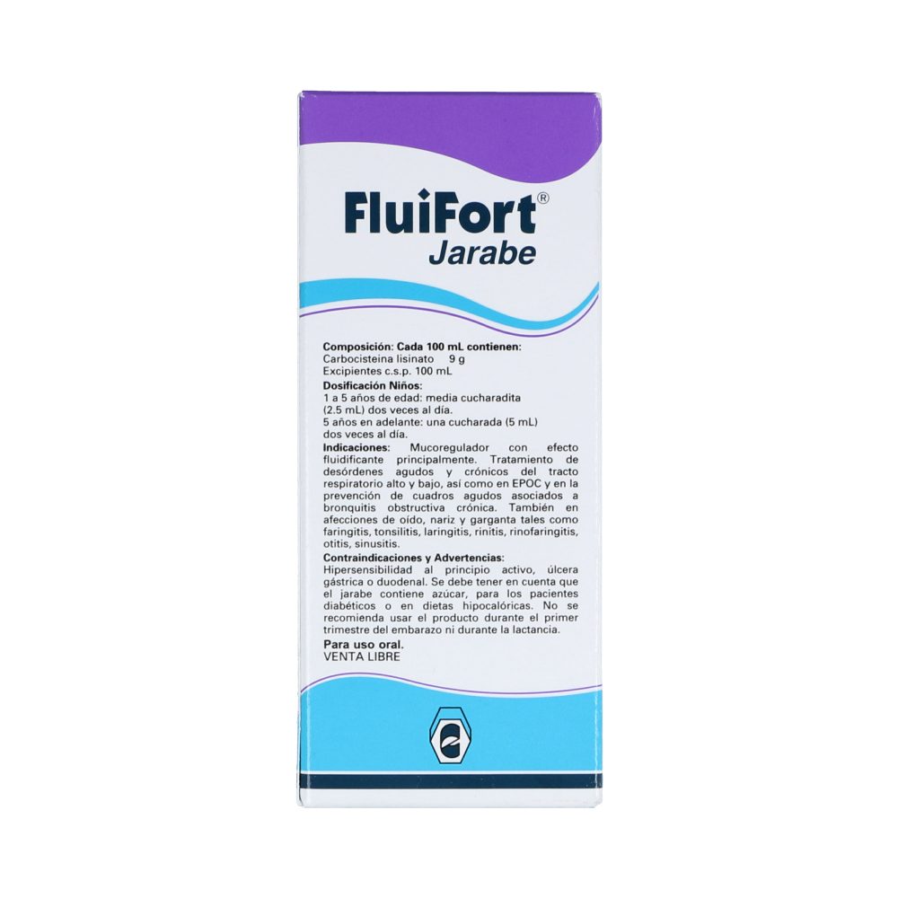 Fluifort Pediatrico 9% Jarabe Frasco X 60mL | Los expertos en ahorro ...