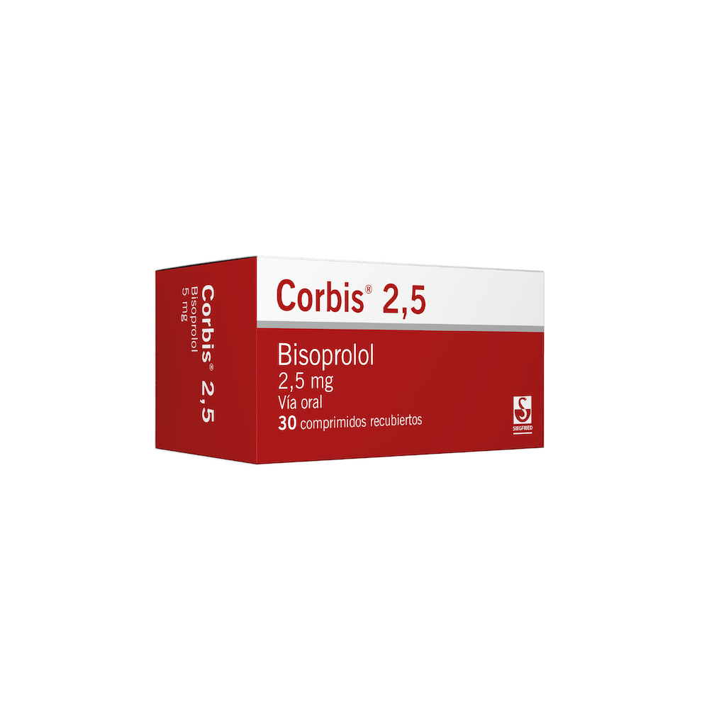 Corbis 2.5Mg Tabletas Recubierta Caja X 30 | Cruz Verde