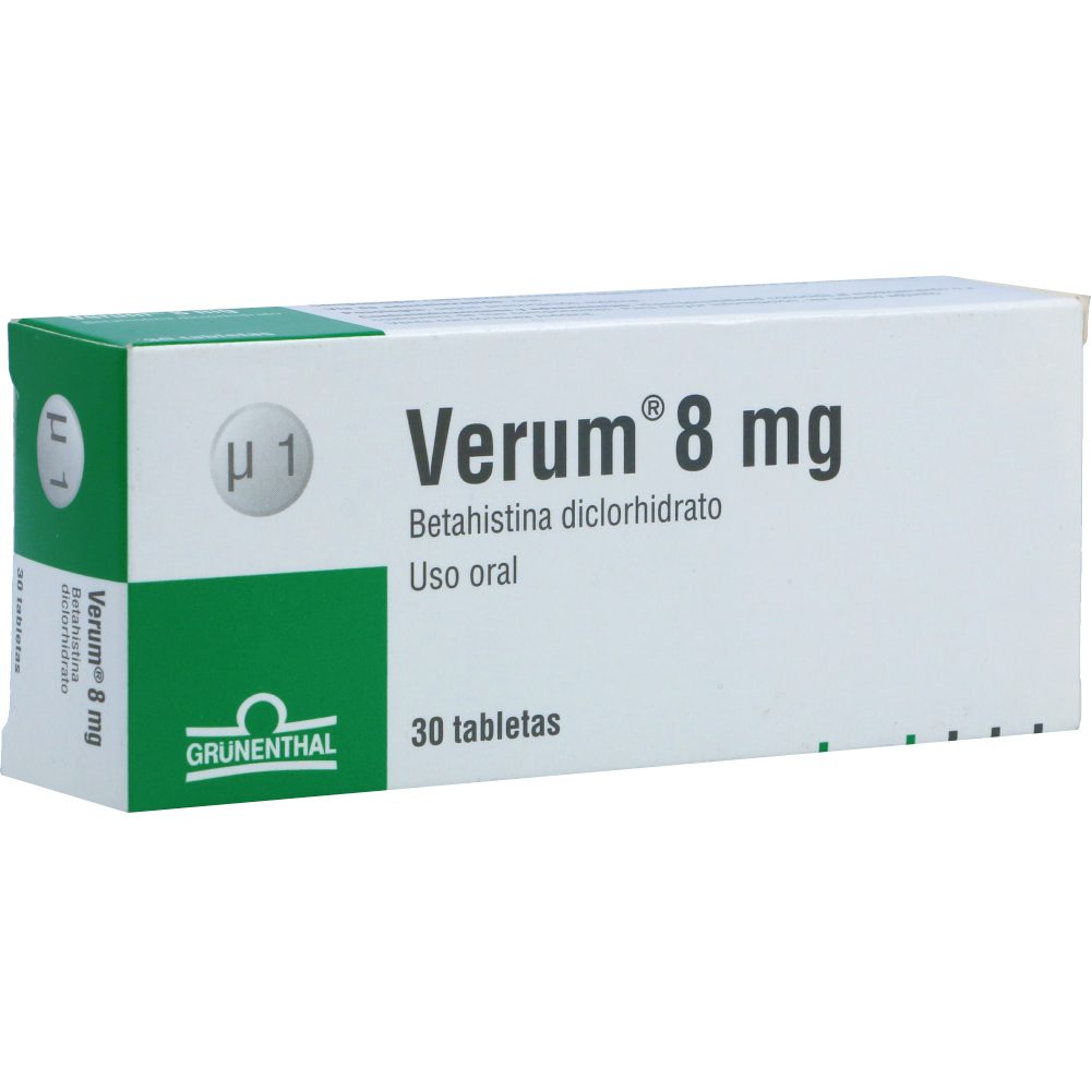 Verum 8Mg Caja X 30 Tabletas