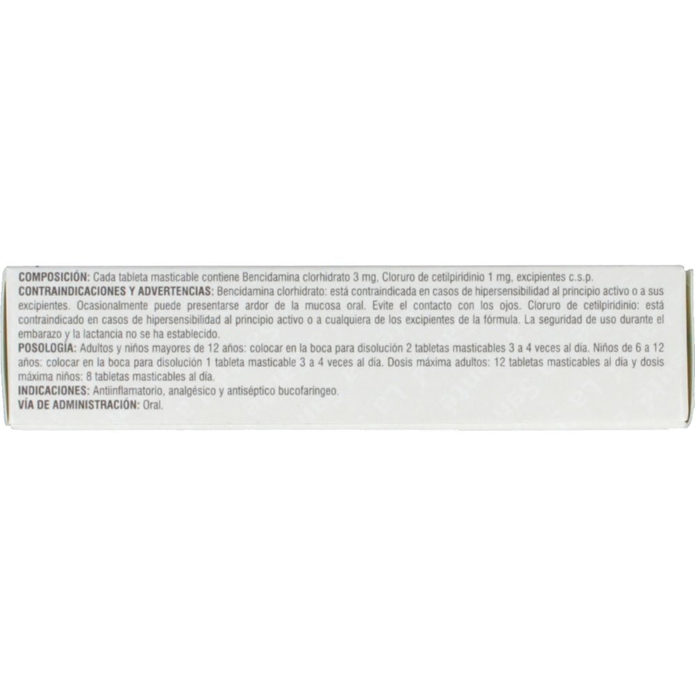 Bucoxol Triple Acción Caja X 10 Tabletas Masticable Cool Mint | Los ...