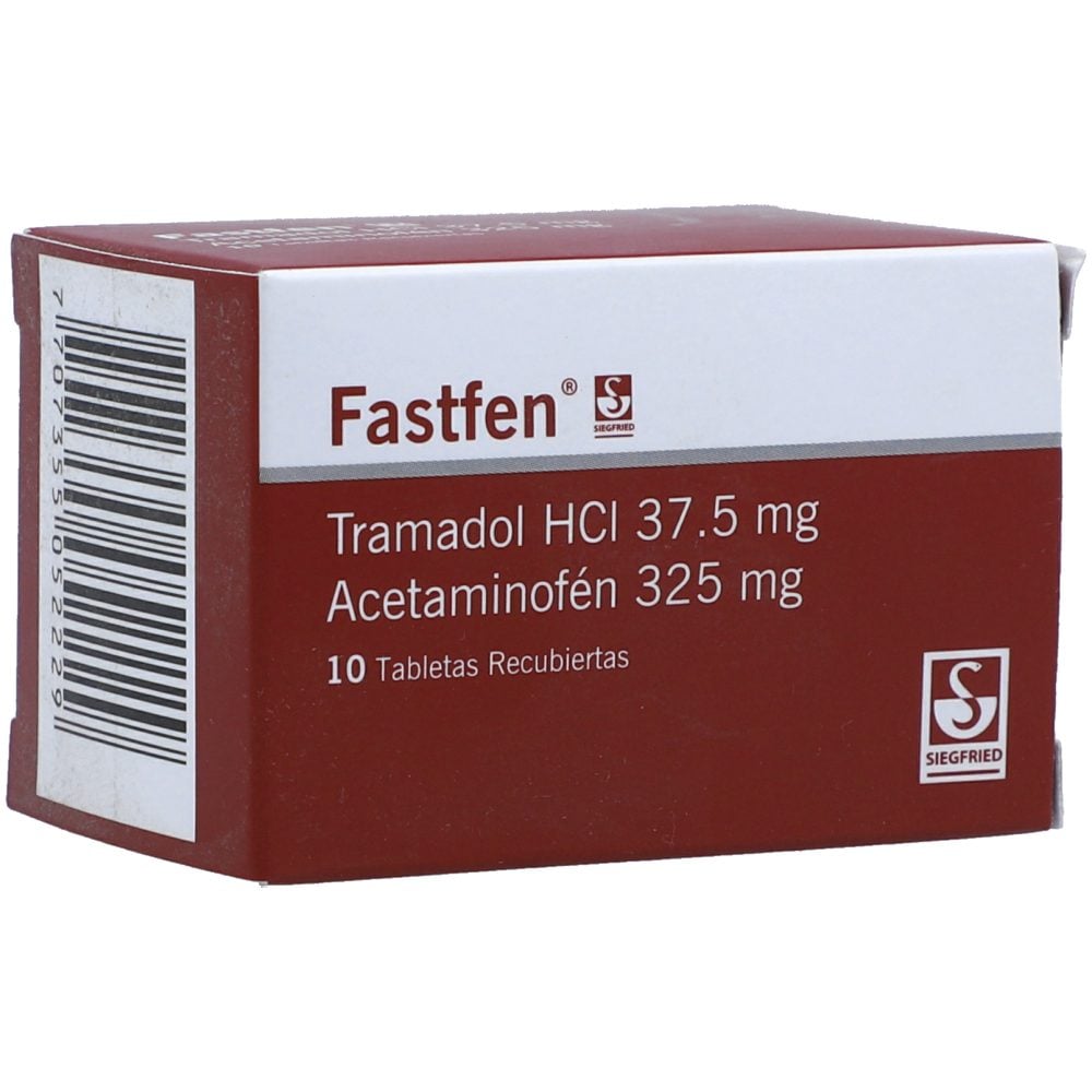 Fastfen 37.5 mg + 325 mg · 10 Tabletas | Cruz Verde