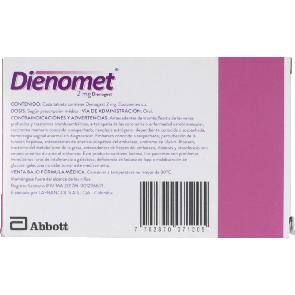 Dienomet 2Mg Caja X 28 Tabletas | Los expertos en ahorro Cruz Verde ...