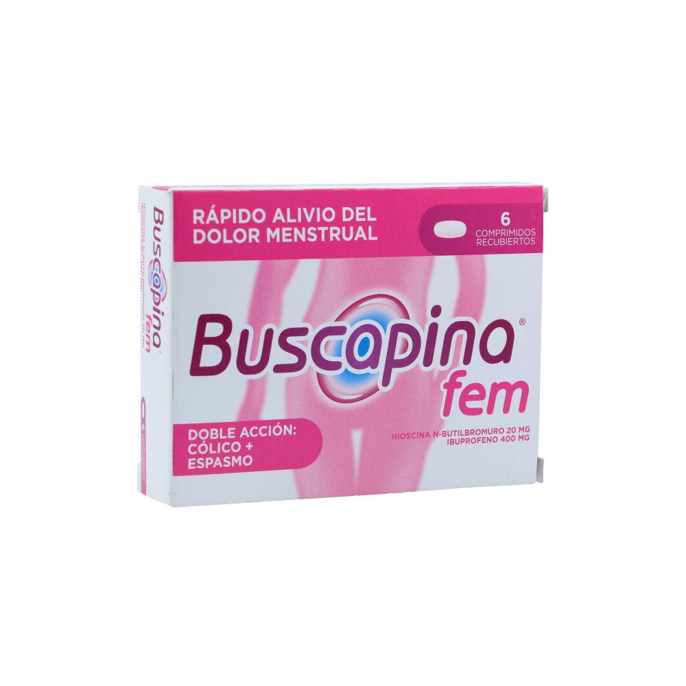 Buscapina Fem Caja X 6 Tabletas Recubiertas | Los expertos en ahorro ...