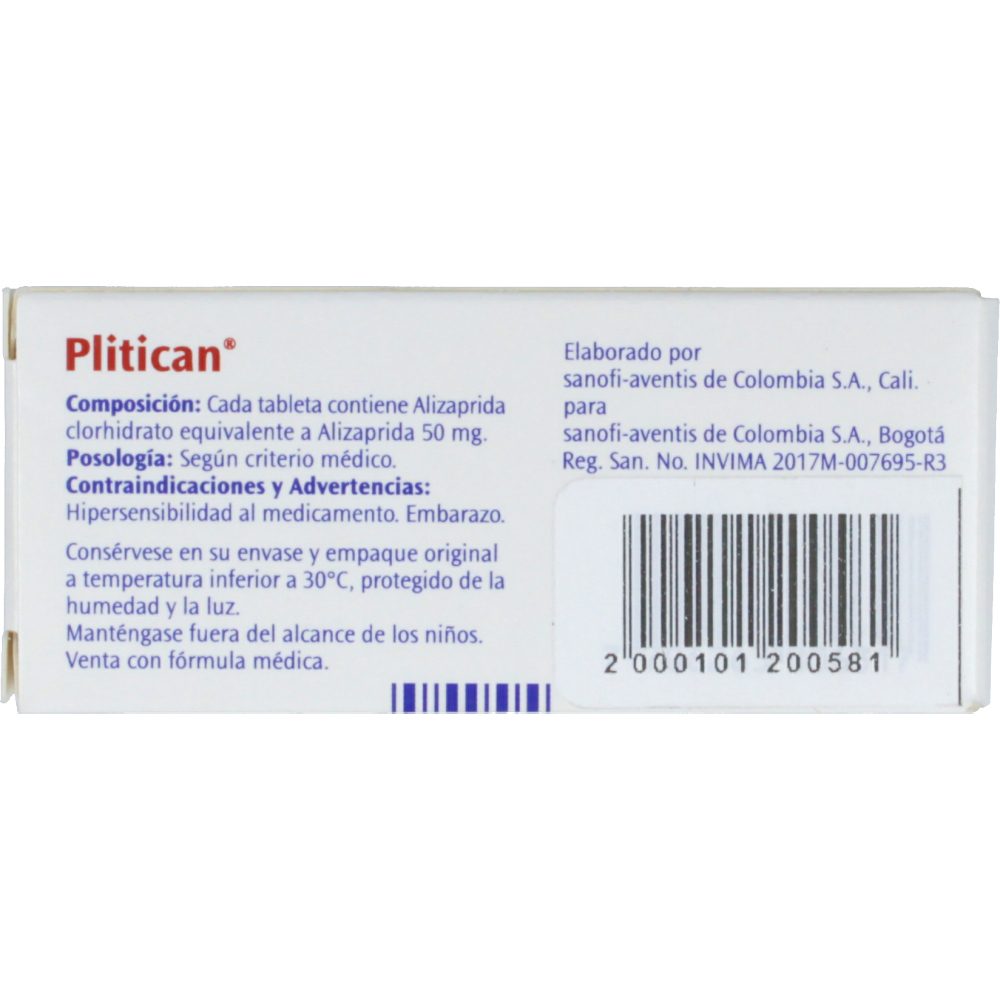 Plitican 50Mg Caja X 20 Tabletas | Los expertos en ahorro Cruz Verde ...
