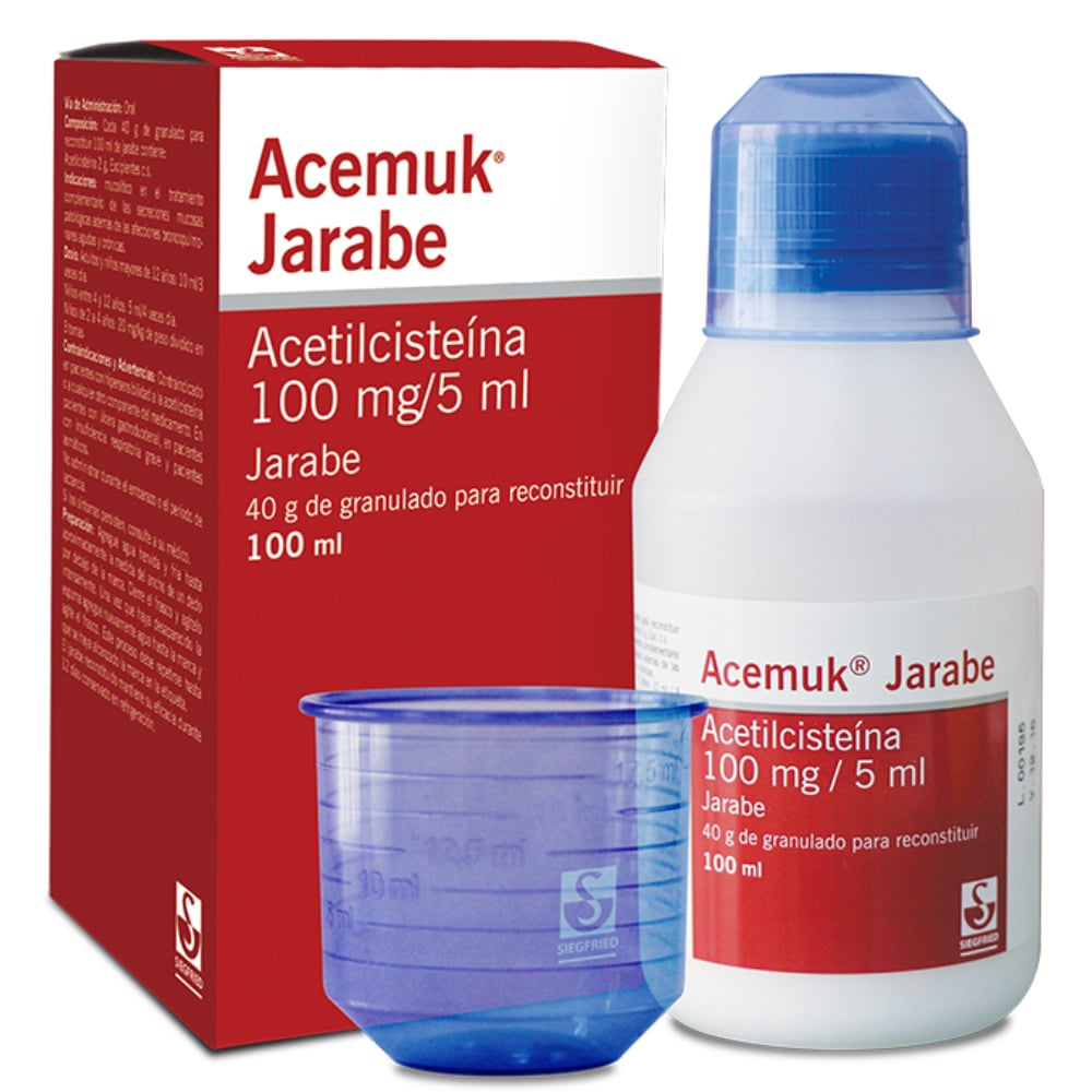 Acemuk 100Mg/5Ml(2%) Gran Solución Oral Frasco X 100Ml | Cruz Verde