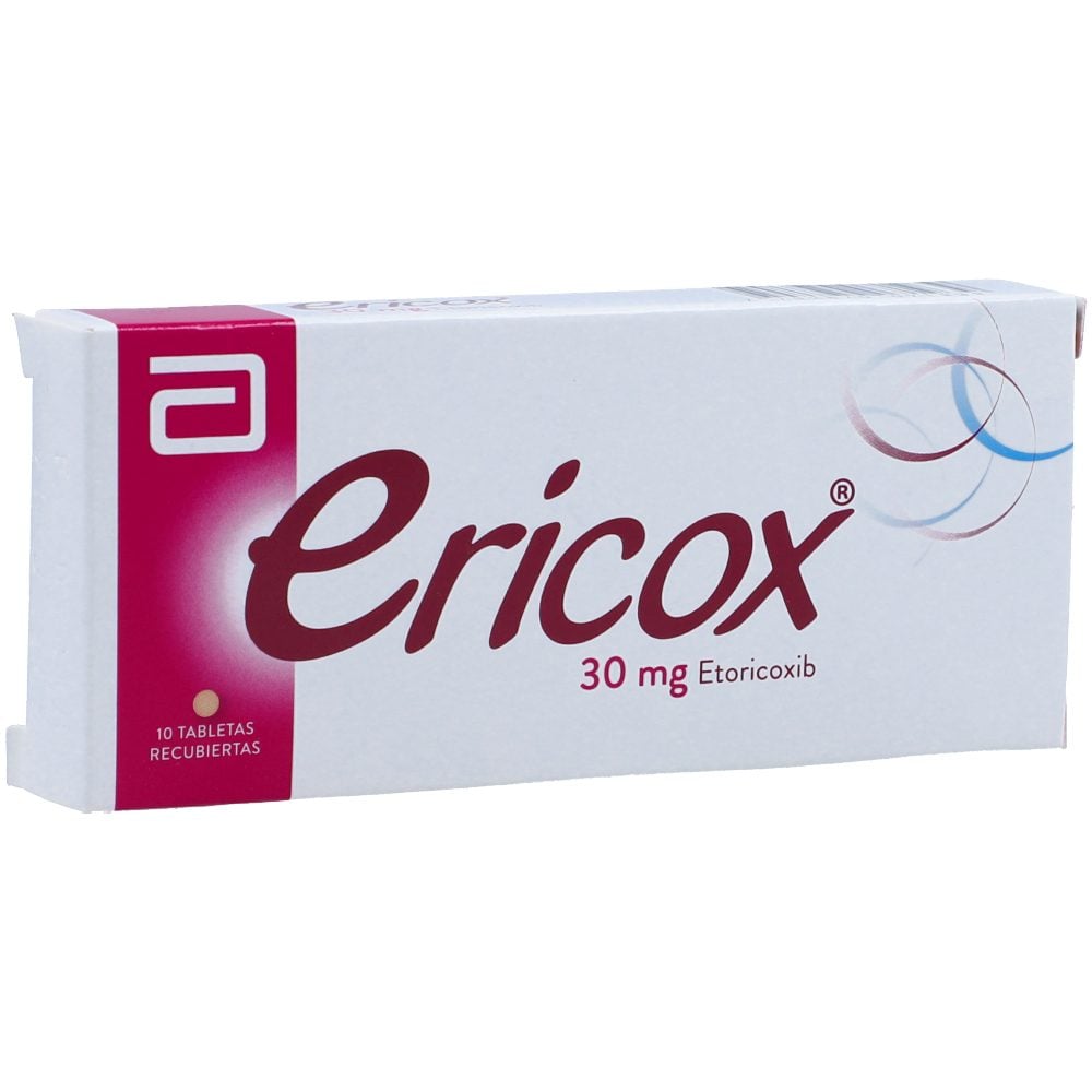 Ericox 30Mg Caja X 10 Tabletas Recubiertas | Cruz Verde