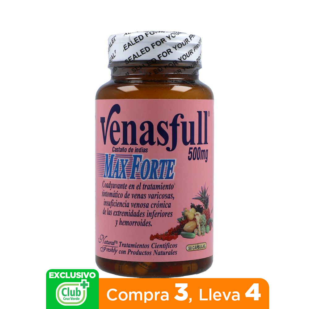 Venasfull Cápsula 500Mg Frasco X 50 | Los expertos en ahorro Cruz Verde ...