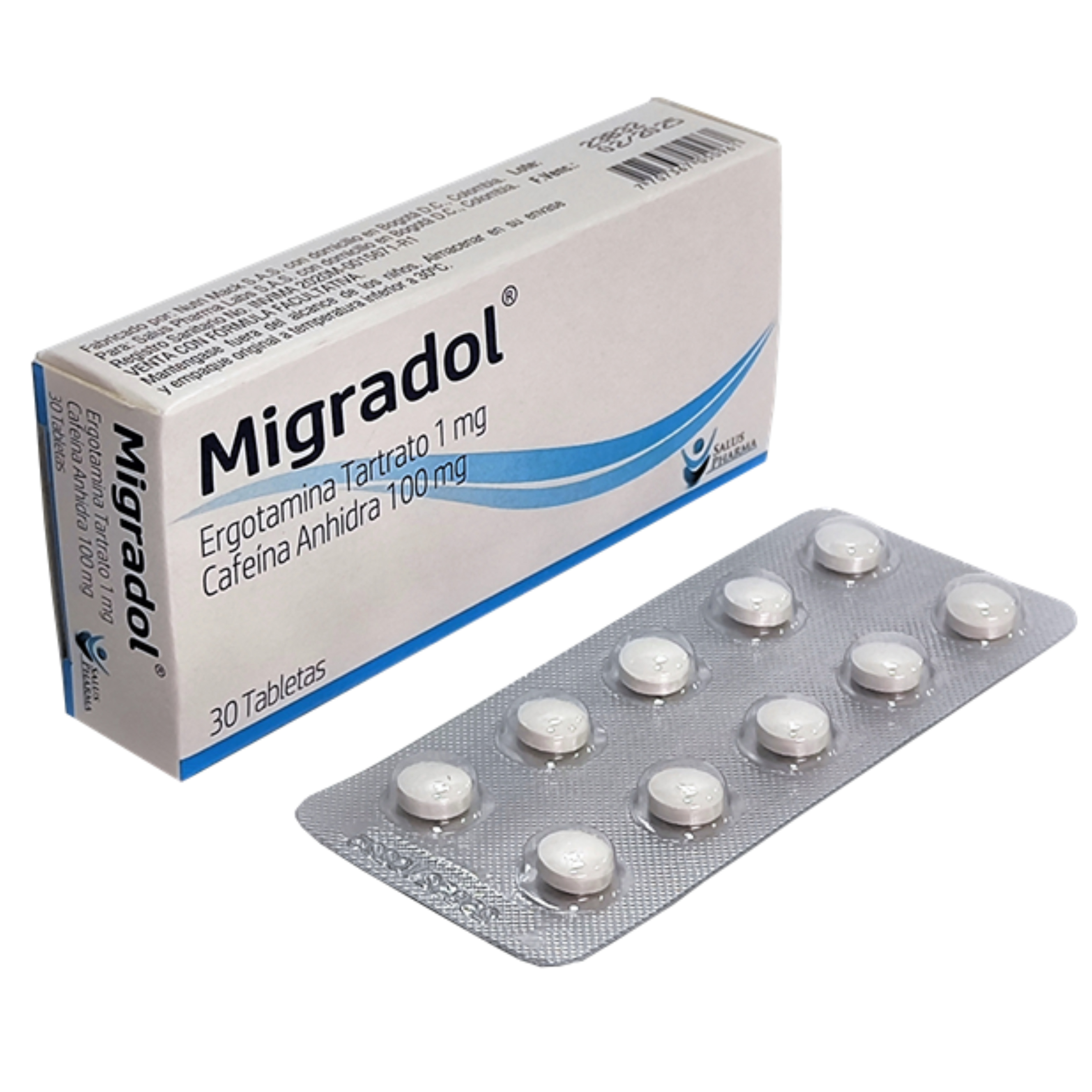 Migradol (100+1)mg · 30 Tabletas