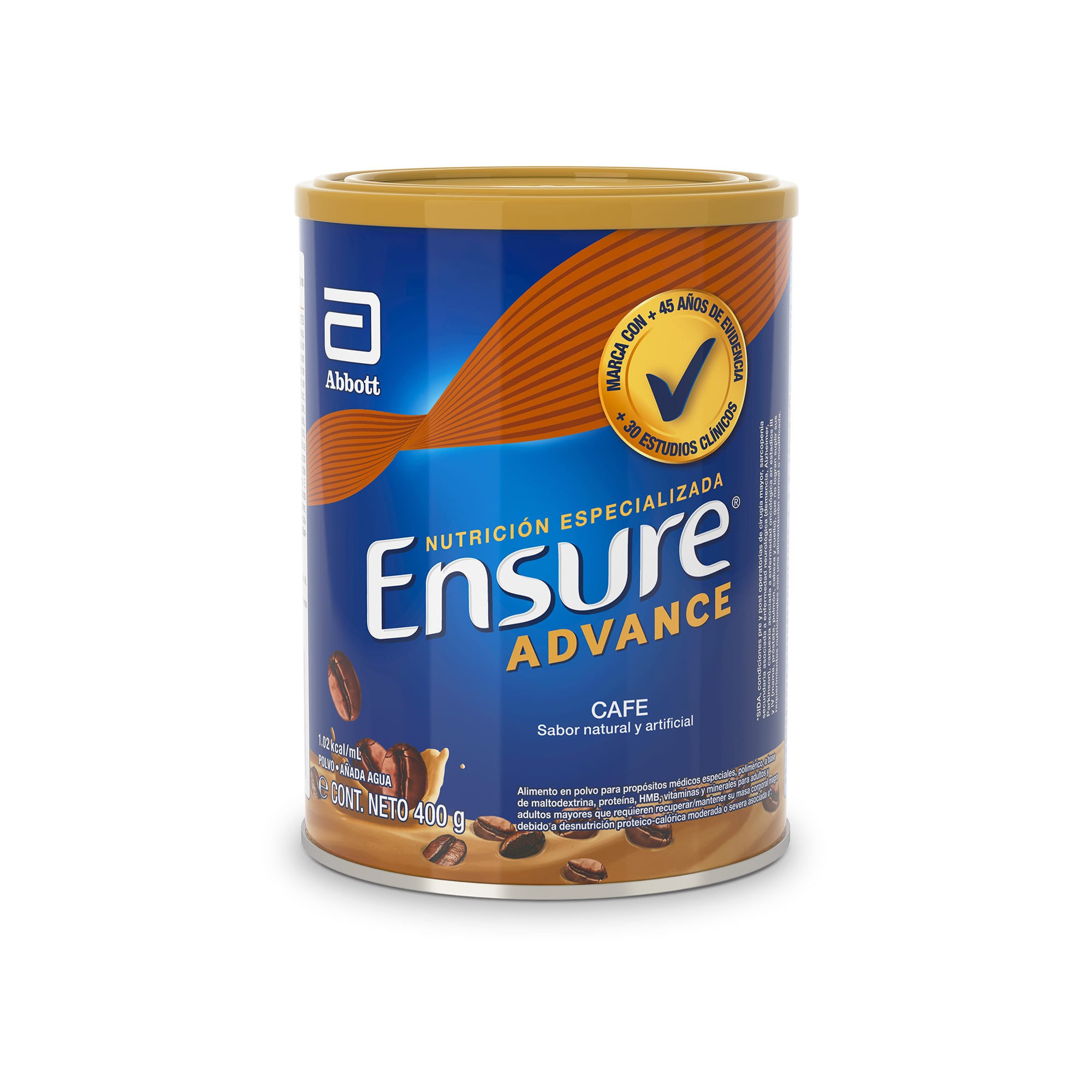 Ensure Advance Nutricion Especializada Tarro 400Gr Cafe | Cruz Verde
