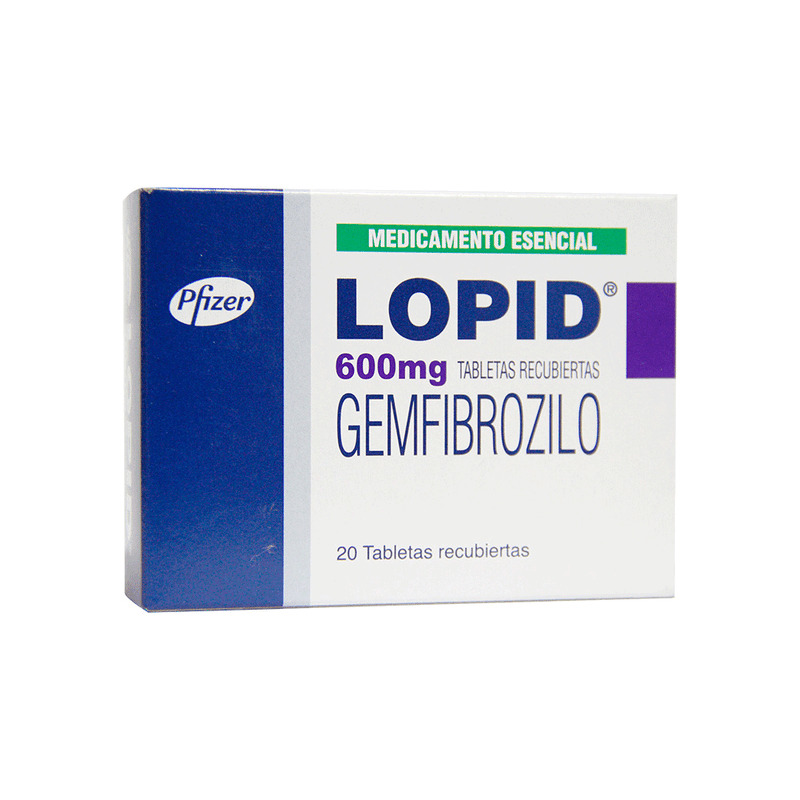 Lopid 600Mg Tabletas Recubiertas Caja X 20
