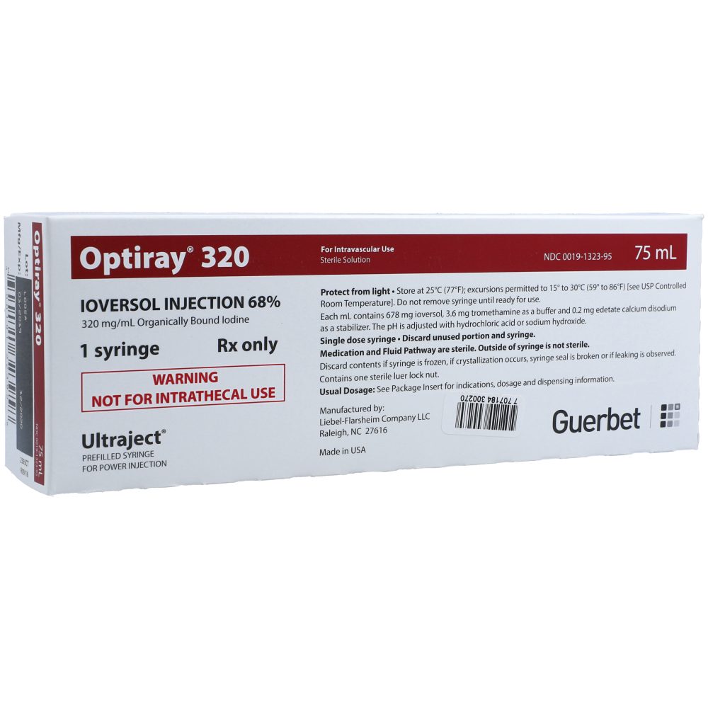 Optiray 68%(Yodo320Mg/mL) Sol Iny Jeringa Prellenada X 75mL | Los ...
