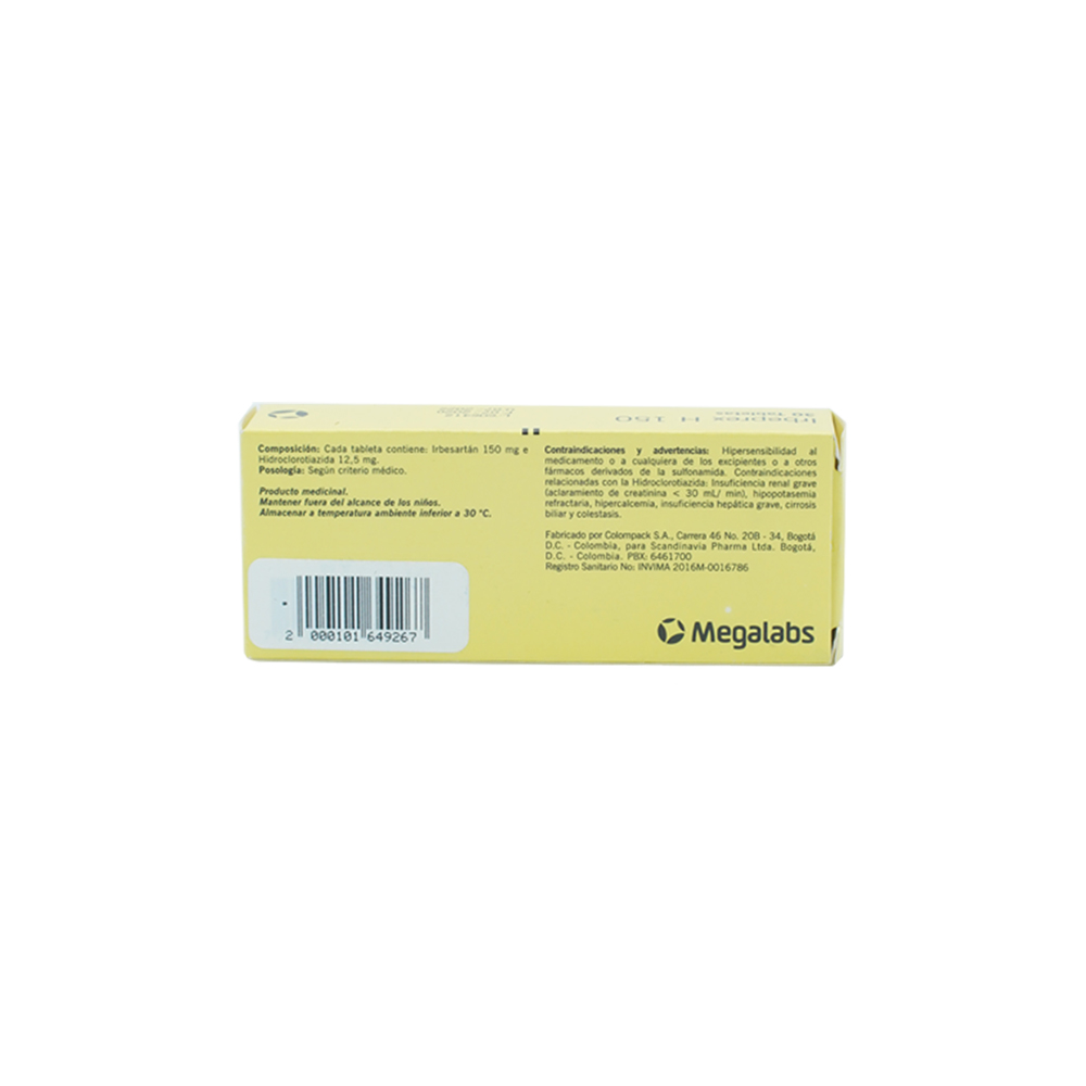 Irbeprex H (12.5+150)Mg Tableta Caja X 30 | Los expertos en ahorro Cruz ...